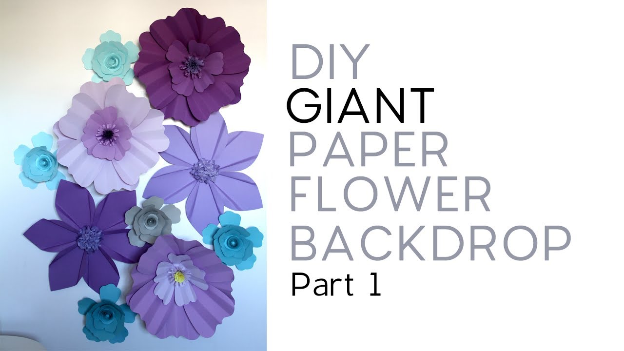 DIY Giant Paper Flower Backdrop - Part 1/3
