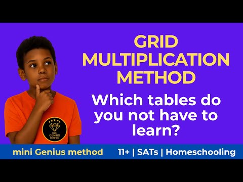 Times Tables Grid Method Multiplication