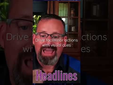 The importance of visual cues in a facilitator guide