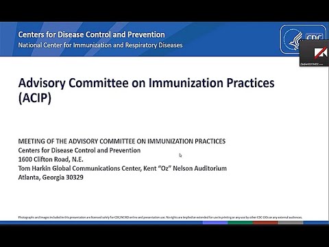 October 2020 ACIP Meeting - Welcome & Immunization Schedules