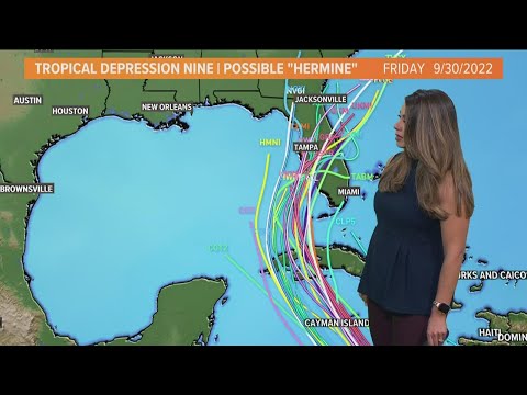 Hurricane updates: Latest TD Nine storm development, track, path
