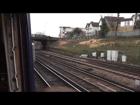 London Victoria to Gatwick airport diverted via Crystal Palace *FULL JOURNEY* timelapse
