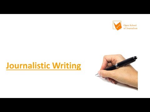 OSJ Journalistic Writing (JT030) - Chapter 1: The Basics