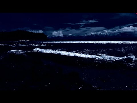 Ocean Waves Sounds for Sleep Dark Screen | Midnight Ocean Flow for Relaxation and Better Sleep