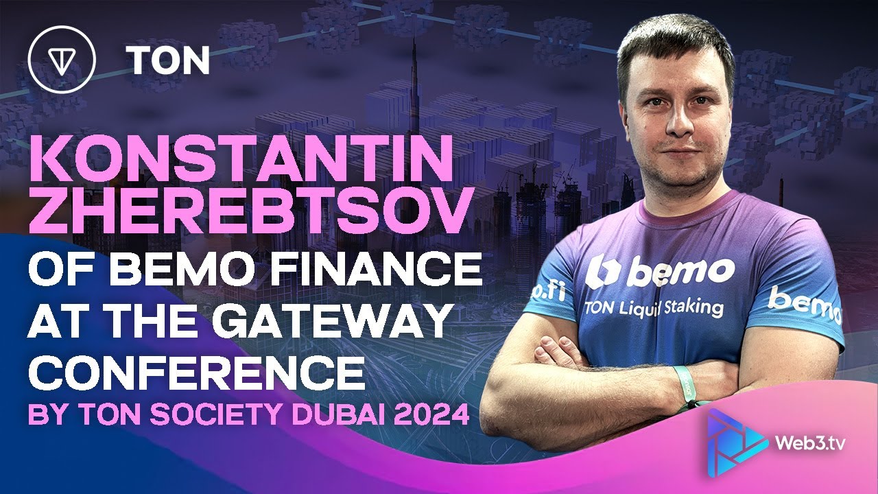 Konstantin Zherebtsov, CEO of Bemo Finance at The Gateway Conference by Ton Society Dubai 2024