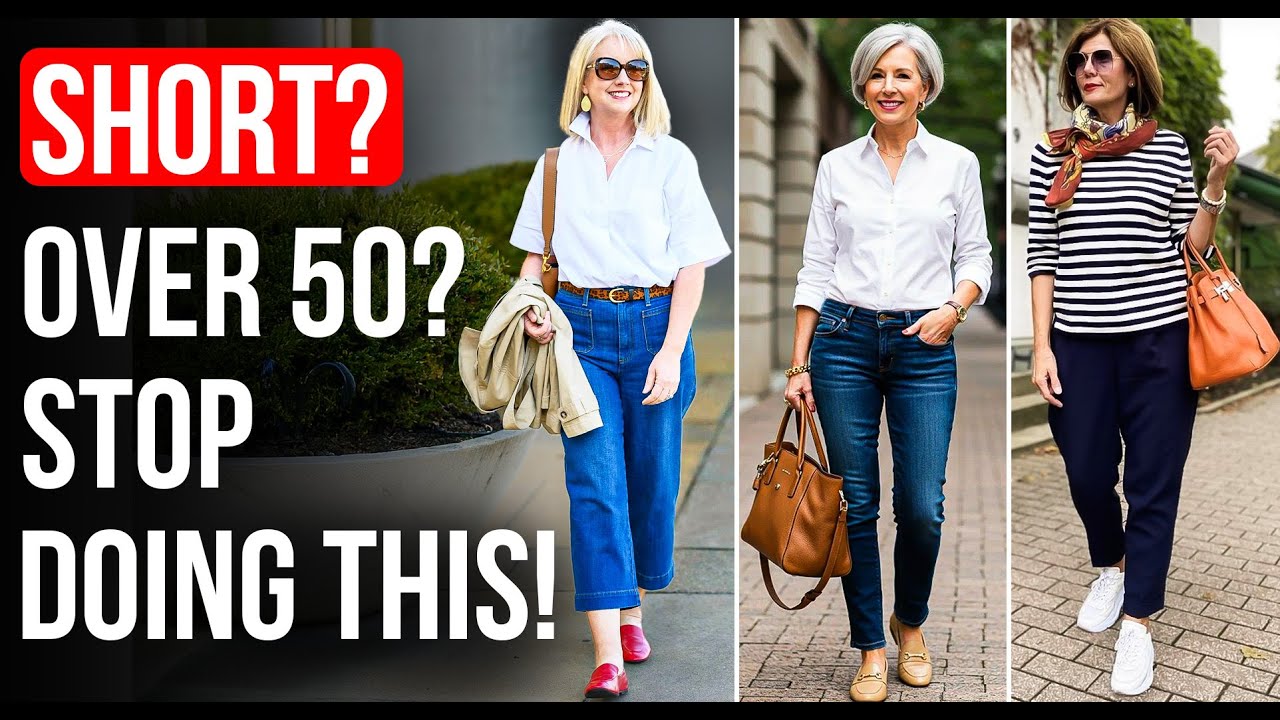 9 COMMON Wardrobe Mistakes SHORT Women OVER 50 ALWAYS Make!