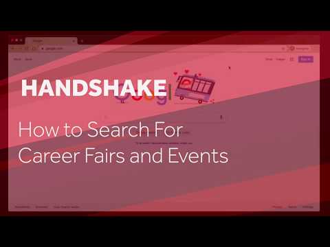 Handshake How To: Search for Events & Career Fairs