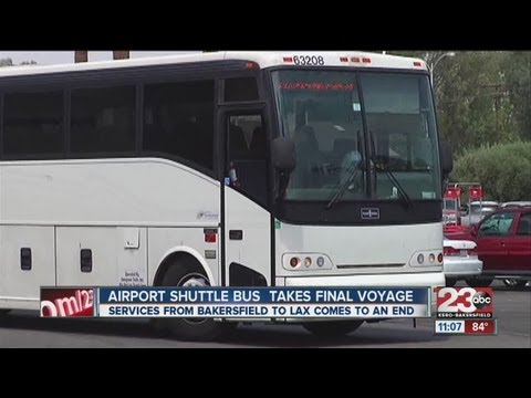 Airport Shuttle Bus Takes Last Trip To LAX