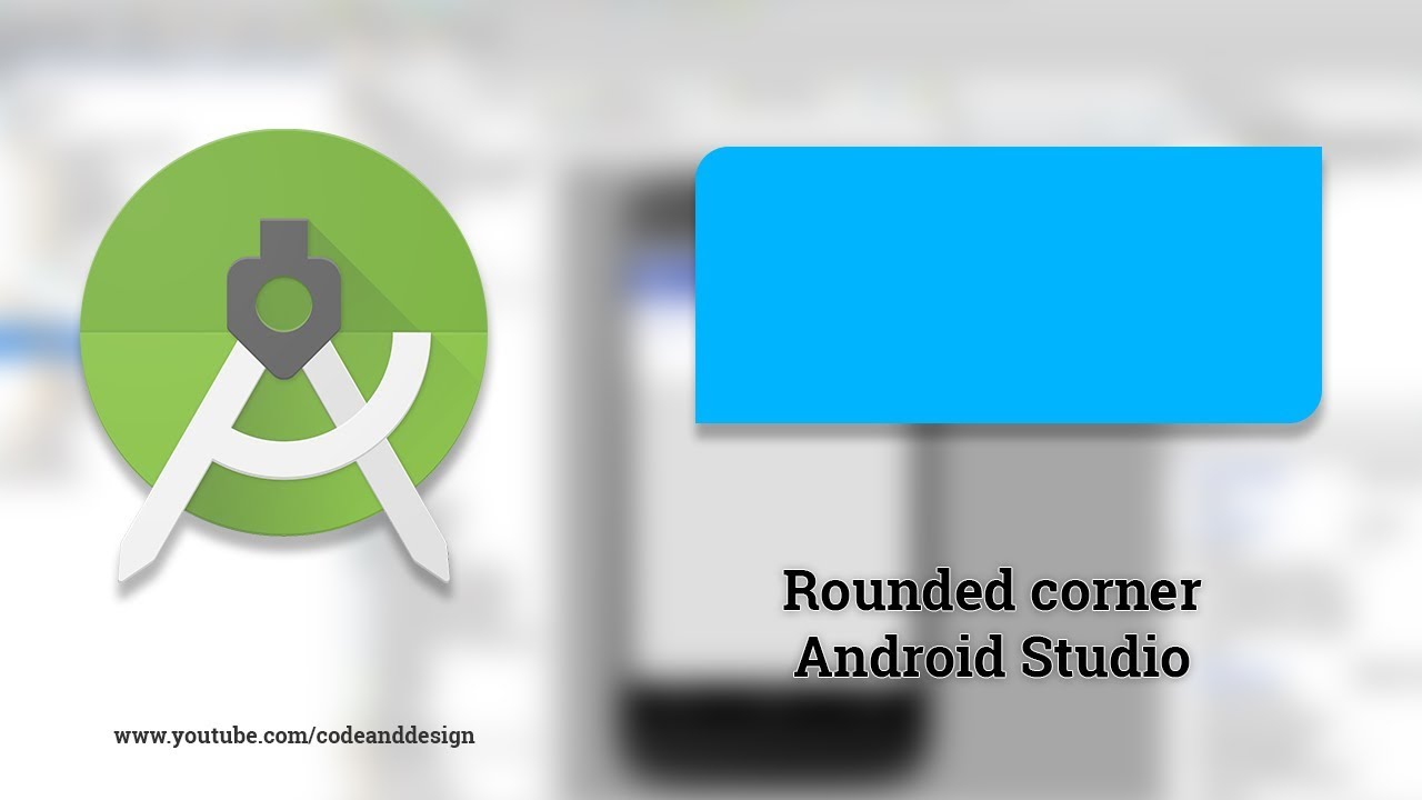 Rounded Corner in Android Studio || material design