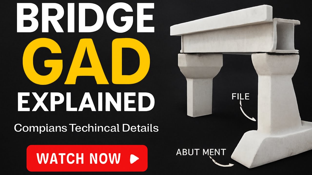 Abutment and Pier Drawings Explained in Details. Complete Bridge drawing in detail with onsite.