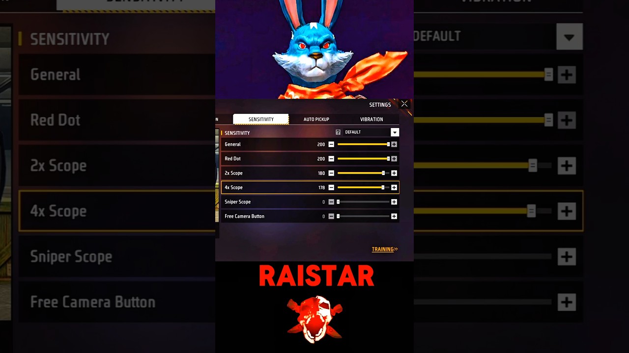 Raistar Secret Sensitivity Setting || 4gb Ram Auto Headshot Sensitivity Settings In Free Fire