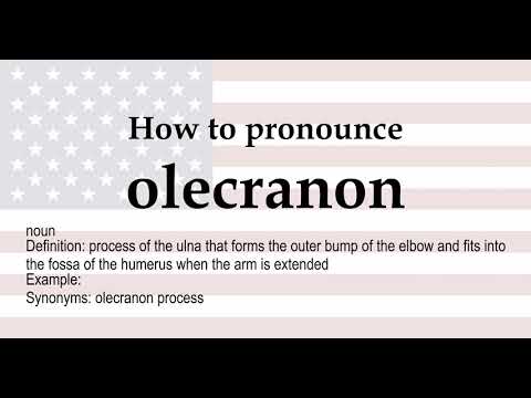 How to pronounce 'olecranon' + meaning