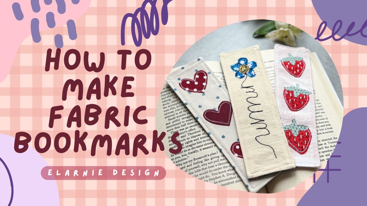 Easy Fabric Bookmark Tutorial | Beginner Sewing Project (Optional Appliqué!)