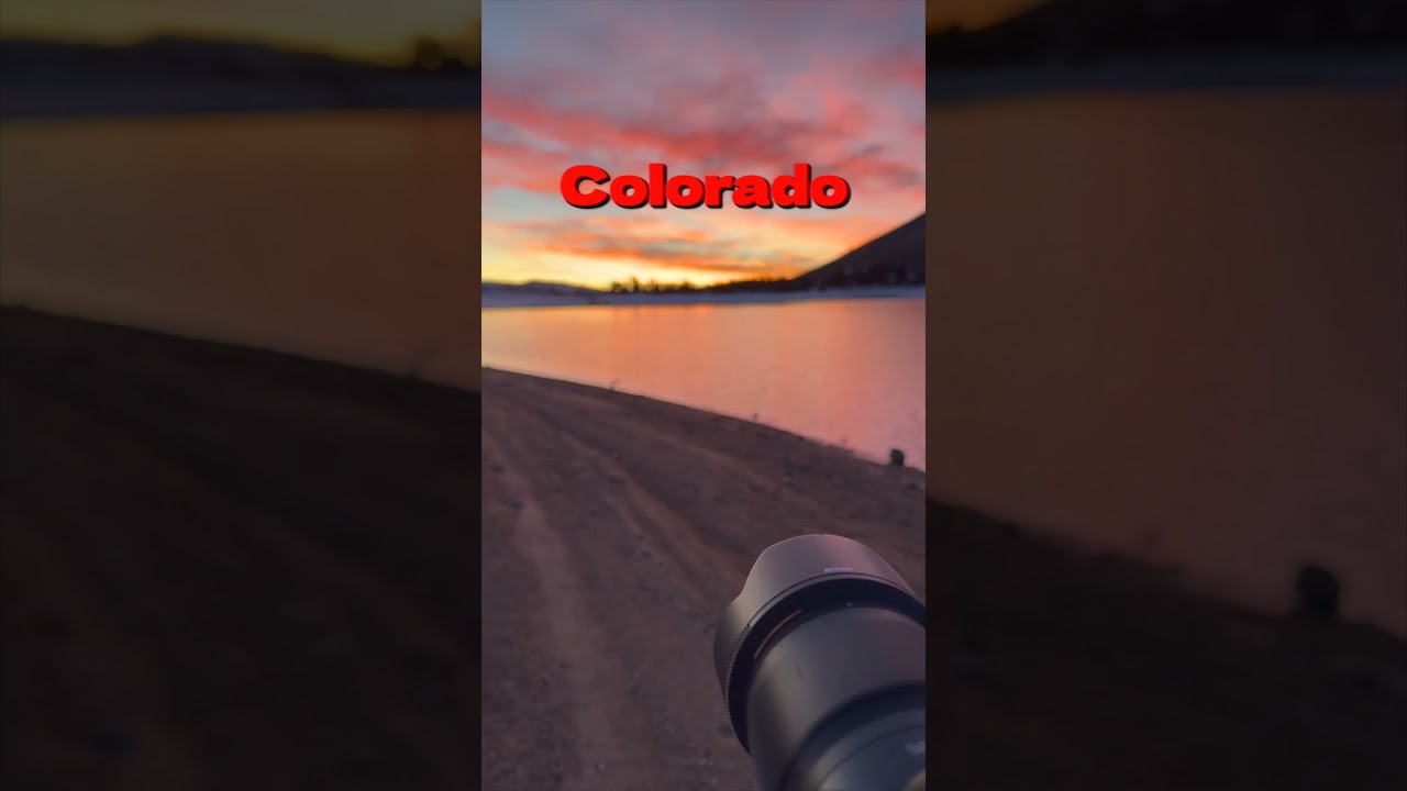 Epic Winter Sunset Reflections at Grand Lake, Colorado