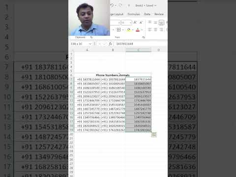 How To Get Country Code Before Phone Numbers in Excel