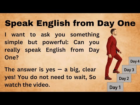 Speak English from Day One || English Practice for Beginners || Bookish English