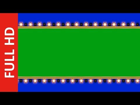 Light Frames Green | Blue Screen Background