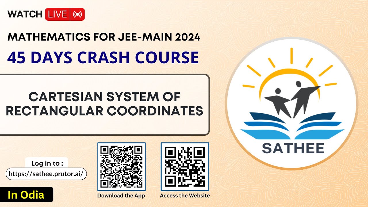Mathematics For JEE-Main 2024 | Cartesian System of Rectangular Coordinates | Avnith Mishra | Odia