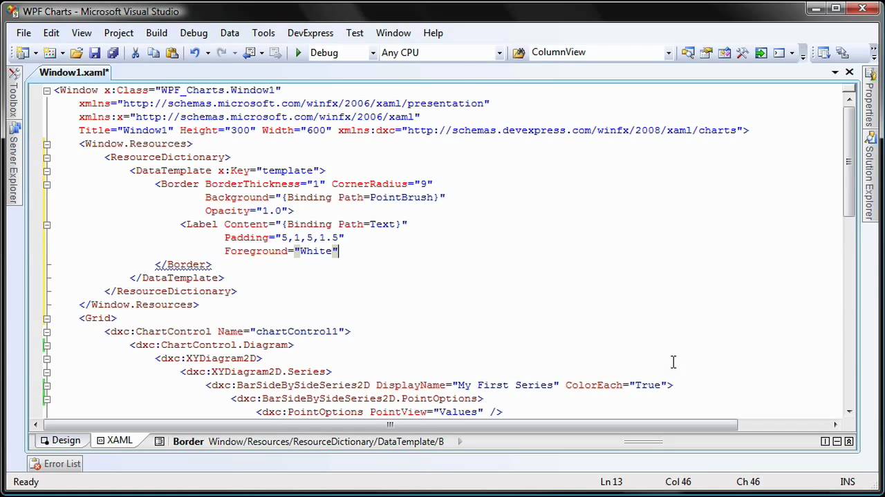 WPF Charts - How to Modify Chart Labels