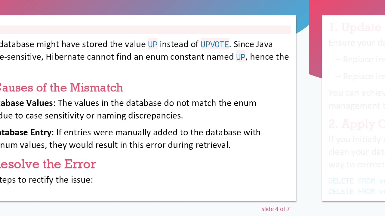 Resolving the No enum constant Error in Java Spring Boot Applications