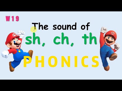 S2W19 Sound of sh, ch and th review Free Worksheet Phonics #phonics #worksheet #homeschooling