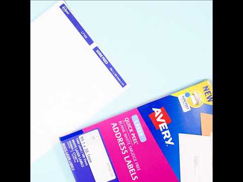 No more misaligned or wasted labels! Introducing Avery Sure Feed Technolgoy