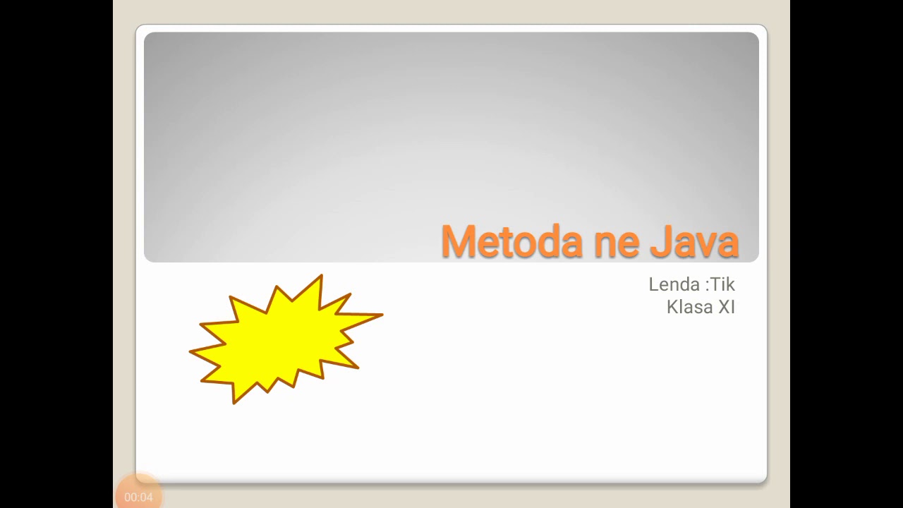 Metodat ne Java.