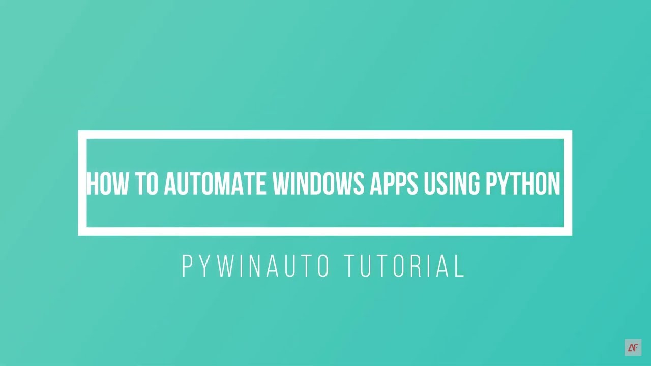 How to automate apps using python (PyWinAuto Tutorial)