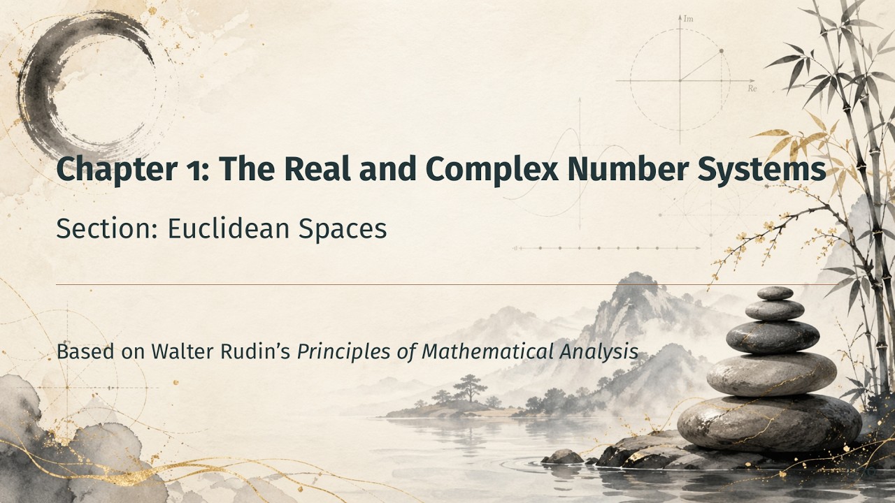 Chapter 1: The Real and Complex Number Systems - Euclidean Spaces