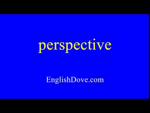 How to pronounce perspective in American English.