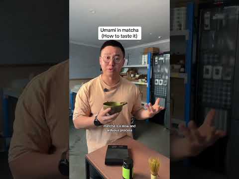 How i taste umami in matcha