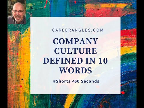 Company Culture Defined in 10 Words | Career Angles | #shorts