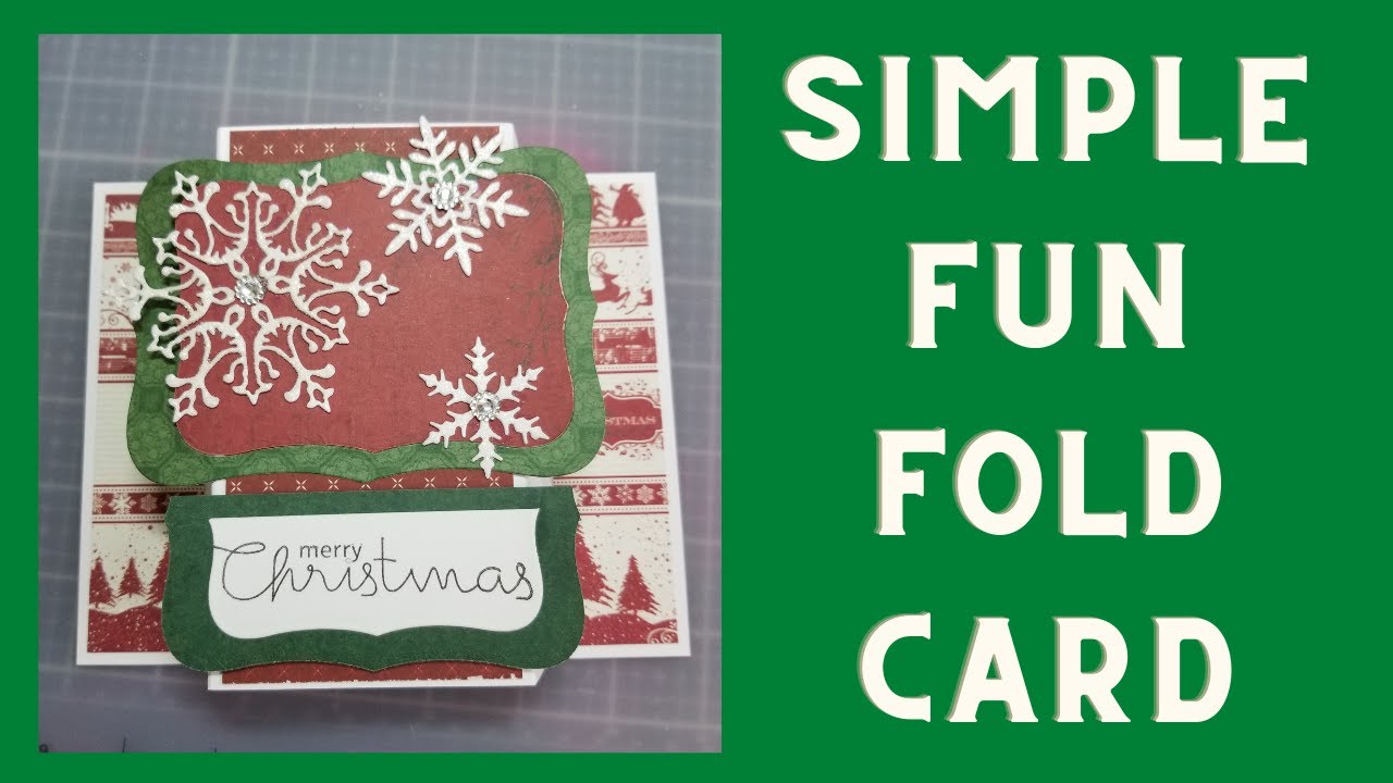 Sunday Funday / SIMPLE FUN FOLD CARD TUTORIAL