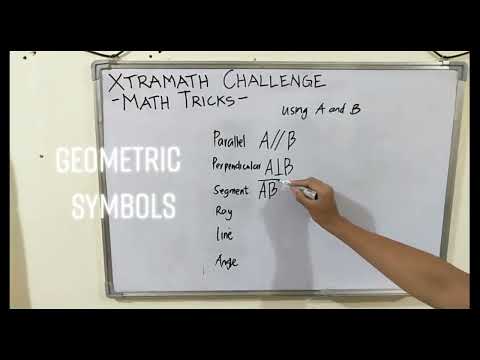Geometric Symbols - line, segment, ray, parallel, perpendicular