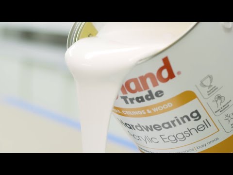 Applying Hardwearing Acrylic Eggshell to bare plaster