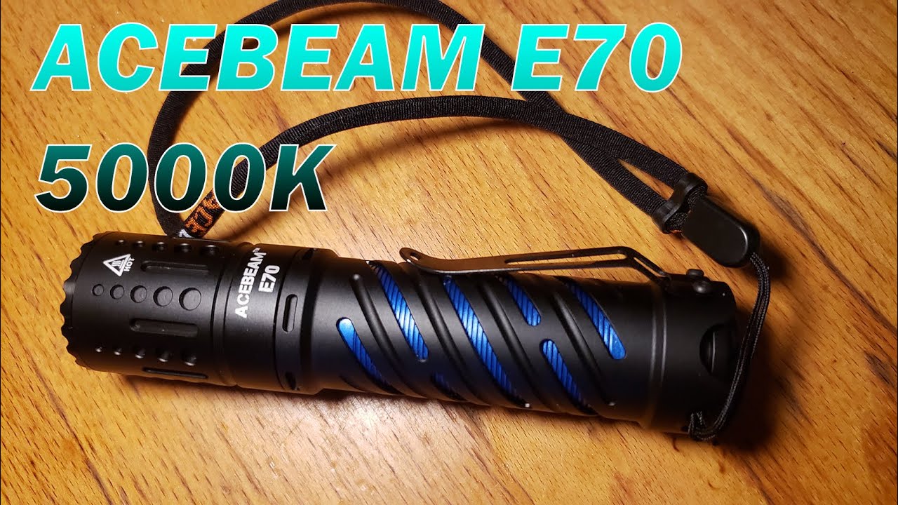 Acebeam E70 5000k Light - 21700 Flashlights - BudgetLightForum.com