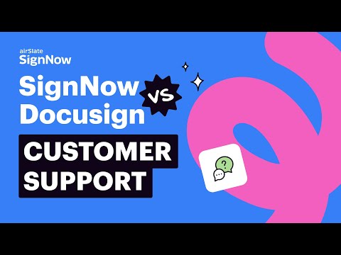 SignNow vs DocuSign | Customer support