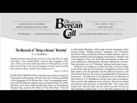 The Necessity of "Being a Berean" Revisited