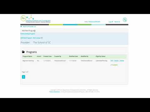 Manual Program Upload