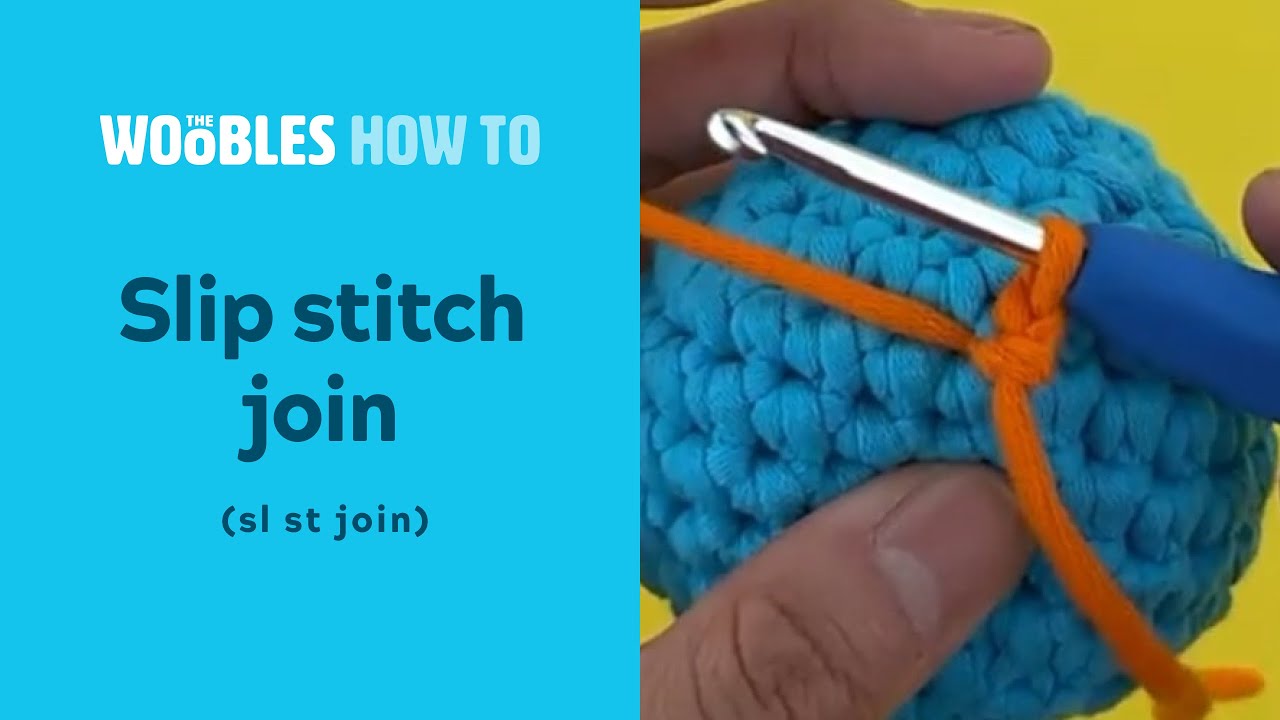 How to do a slip stitch join (crochet)