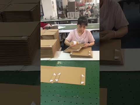 The Kraft paper folding box #custompackaging #giftbox #foldingbox #factory