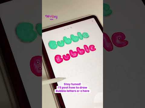 Bubble letters tutorial coming soon!