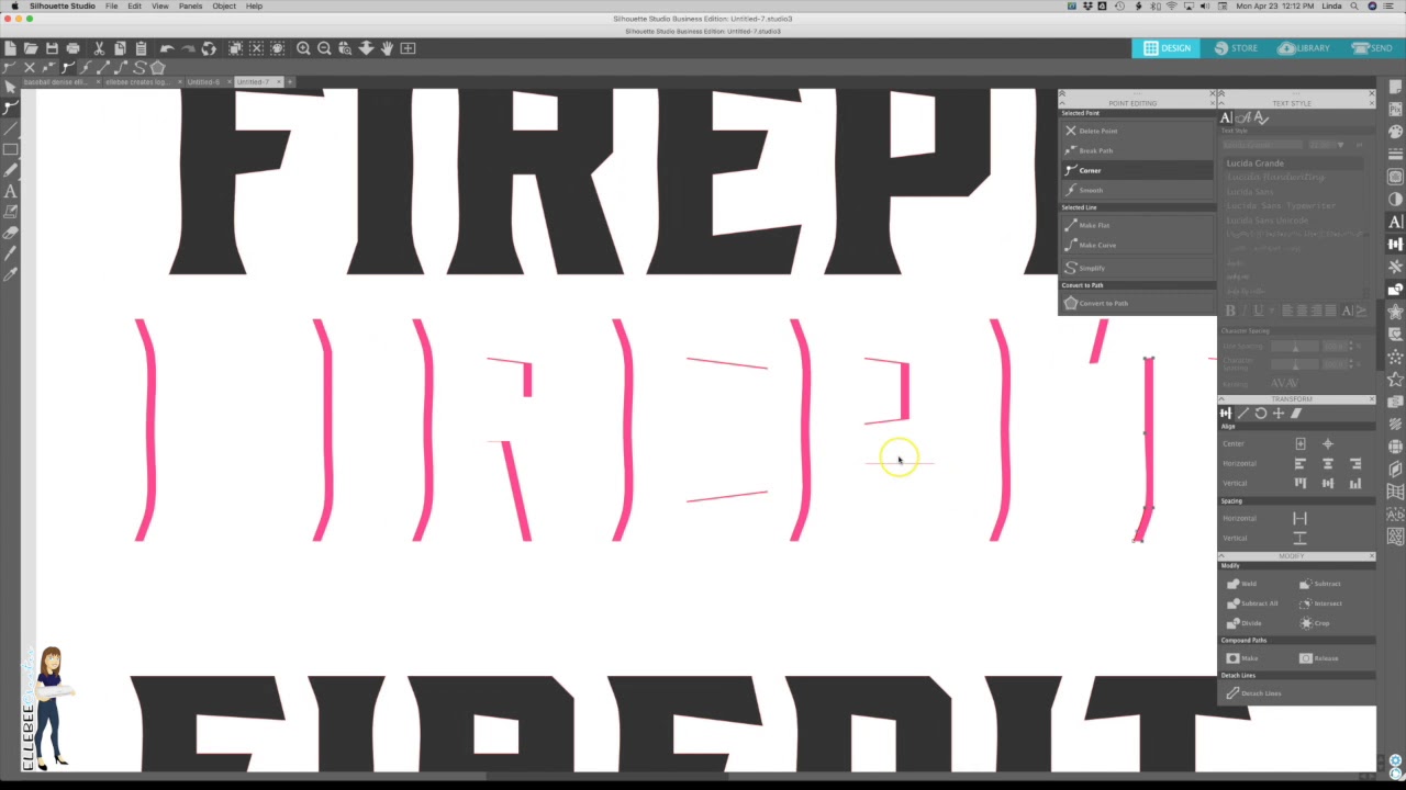 Creating a Shadow Font in Silhouette Studio