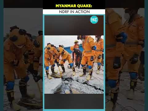 NDRF Team Conduct Search & Rescue Ops in Mandalay After Myanmar Earthquake #shorts