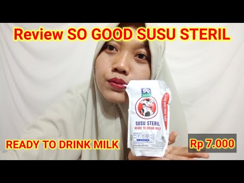 SO GOOD SUSU STERIL. Ready to drink milk. Harganya cuma Rp 7.000