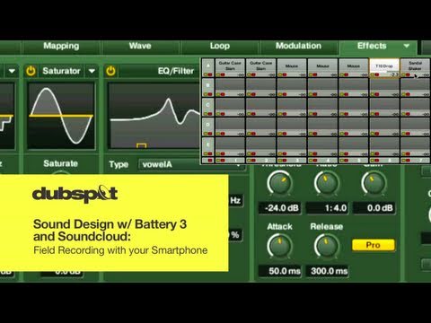 Sound Design w/ iOS - Native Instrument's Battery + SoundCloud's App