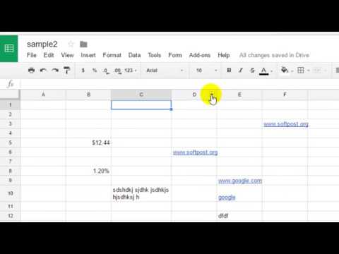 How to hide and unhide columns in Google spreadsheet