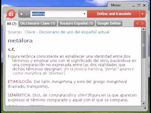 Definición de metáfora