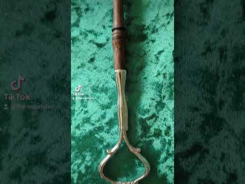 English Oak wand with a vintage handle #wand #harrypotter #handmade #shorts #fyp