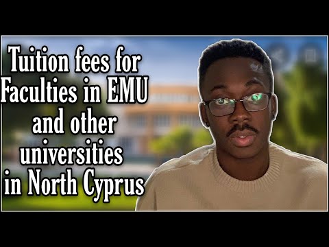 Tuition fees for faculties in EMU and other universities in North Cyprus.